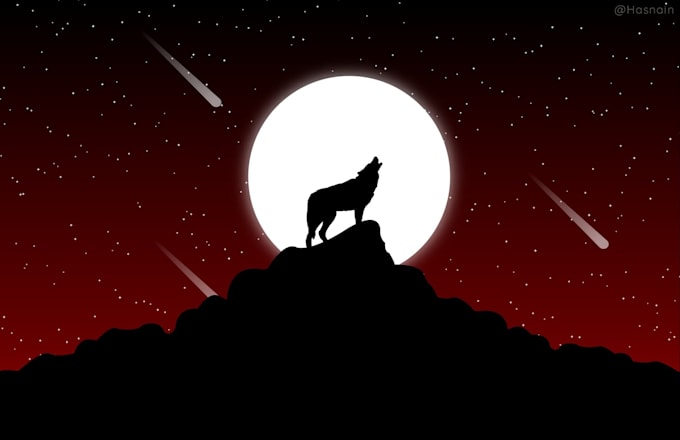 Design spectacular flat vector landscape illustrations for you by ...