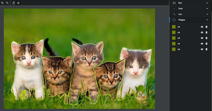 Do labelling, anotating, tagging images with polygon shapes object ...