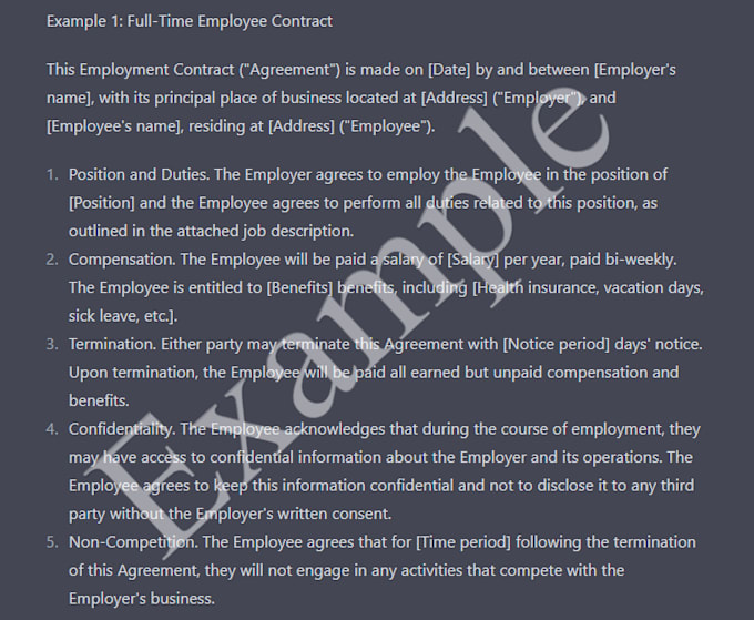 Write up a variety of agreements and contracts by Storm_wheeler | Fiverr