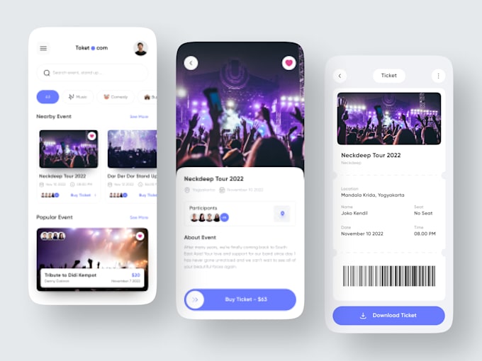Create mobile apps ui ux design by Bayusasmita | Fiverr