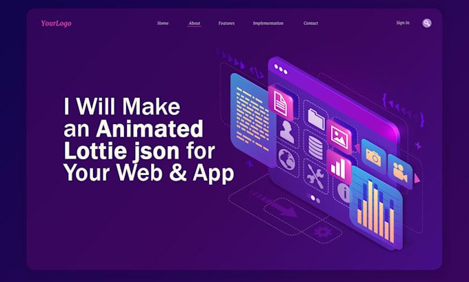 Make lottie, json, svg, gif animation for your web and app by Ifazuddin ...