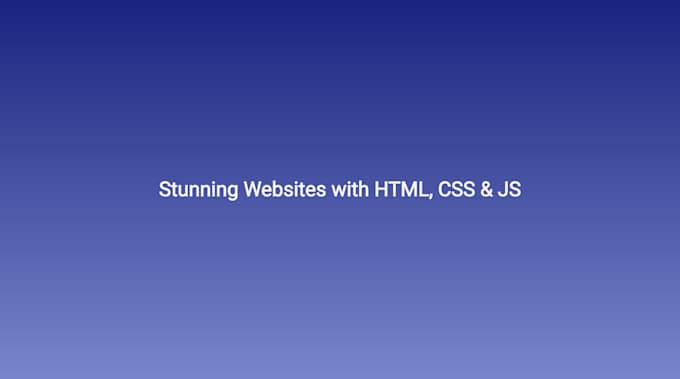 Create Stunning Responsive Websites Using Html Css And Javascript By