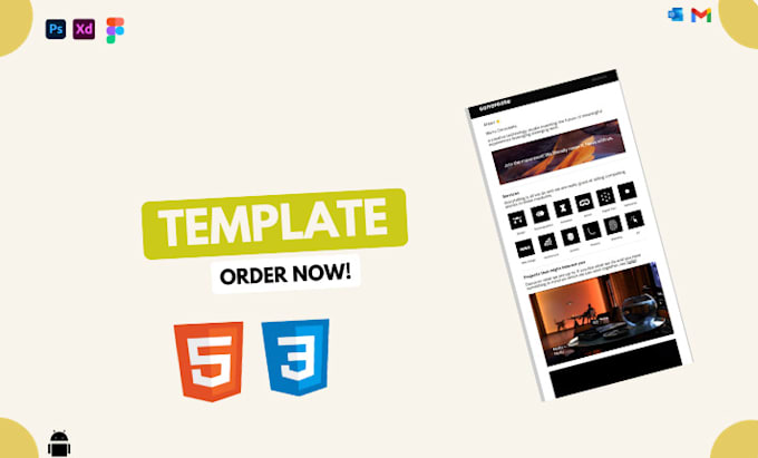 Convert psd, pdf, png, figma to responsive html email by Karkarkaushal ...