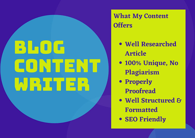 Write unique blog posts for your website by Anweshadash2203 | Fiverr