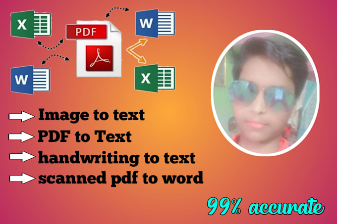 Do image to text typing by Karan9599 | Fiverr