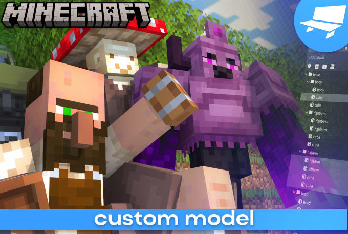 Make a custom minecraft model for you by Eugenelulu | Fiverr