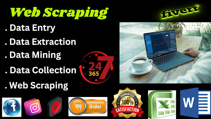 Do web scraping, data extraction, data scraping, data collection, email ...