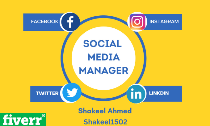 Be your social media handler by Shakeel1502 | Fiverr