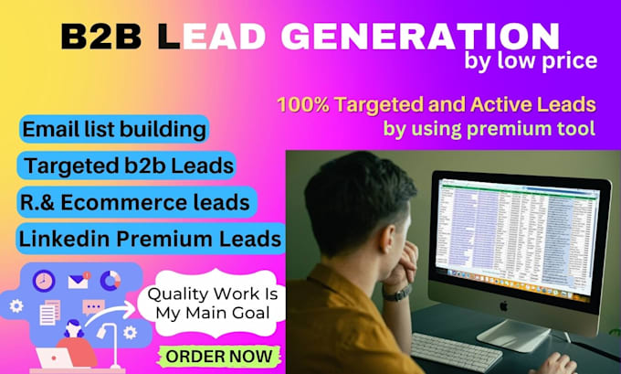 Do targeted b2b lead generation,email list building and linkedin business leads by Shohelur_dm ...