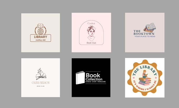 Make a logo for your library by Farahmora938 | Fiverr