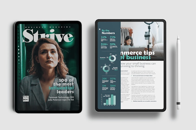Design a professional and creative interactive magazine by Prebee | Fiverr