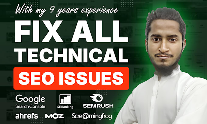 Fix technical seo issues in semrush, aherfs, screaming frog site audit tools by Satyajitroy123 ...