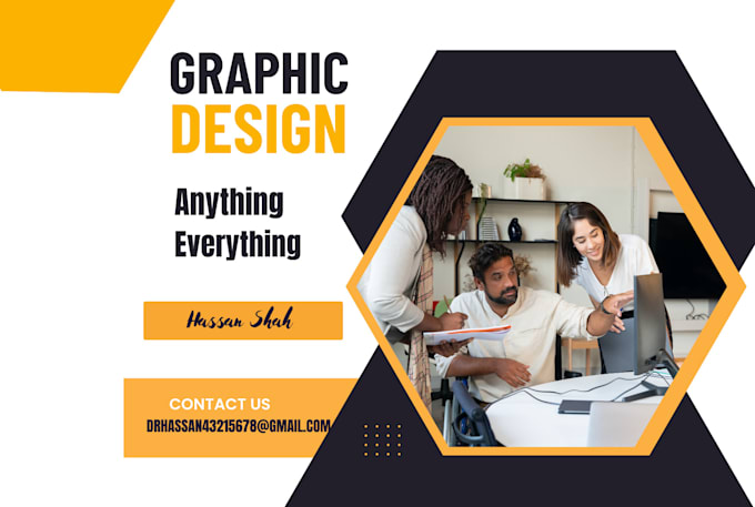 Be your graphic designer for any graphic design task by Hassanshah612 ...