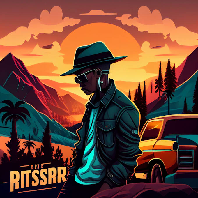 Create anime album cover art fast hip hop lofi rap emo by Fahadkhan598 ...