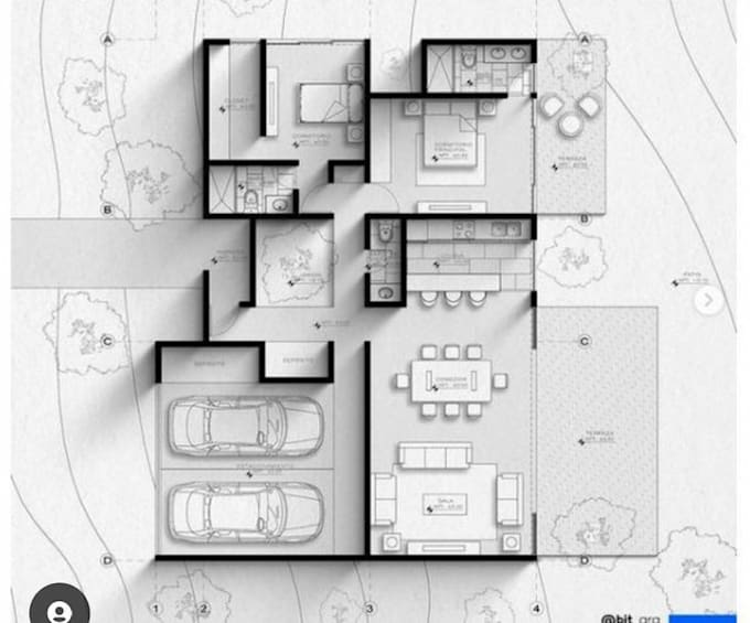 Create a rendered floor plan by Ammarchittalwal | Fiverr