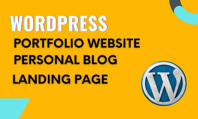 Create a personal portfolio and personal blog website and landing page ...
