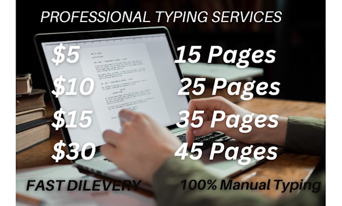 Do professional typing, data entry work, pdf to word by Muhammad_m4 | Fiverr