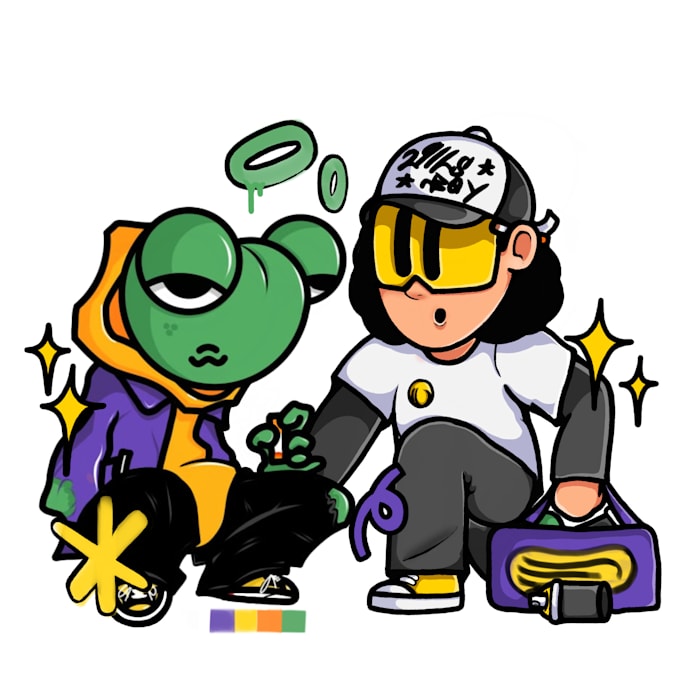 Draw awesome illustration, character, objects by Gilsboy | Fiverr