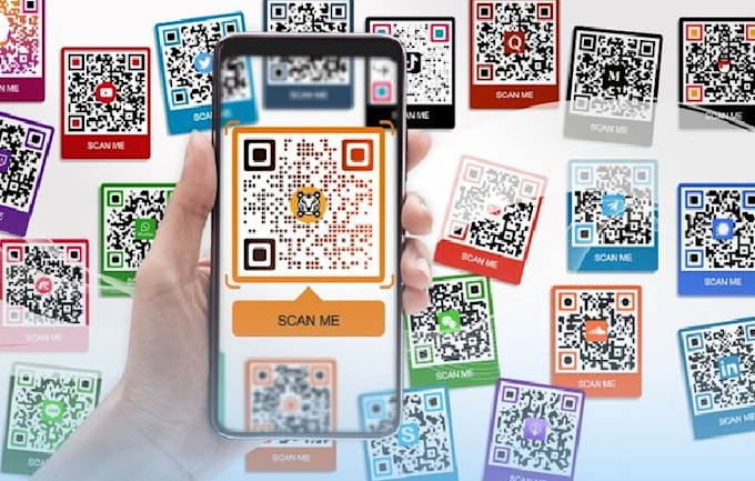 Create professional qr code design with your logo by Awaisfarooq383 ...