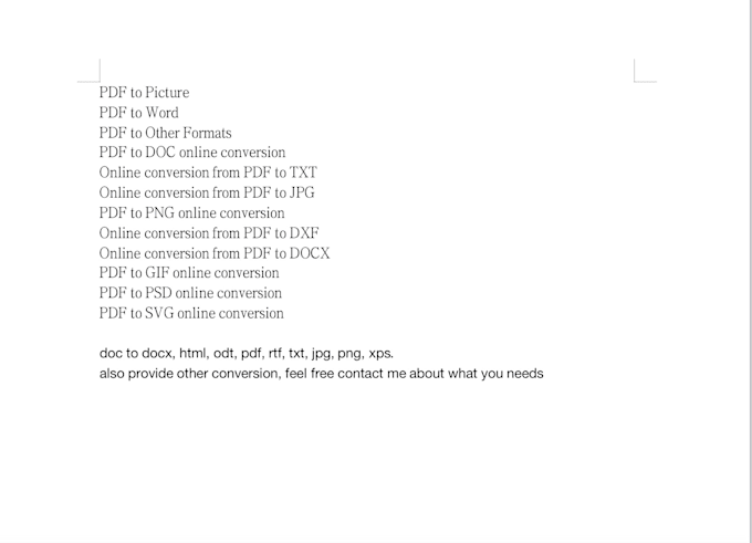 Provide any file format conversion by Cookieeboy | Fiverr