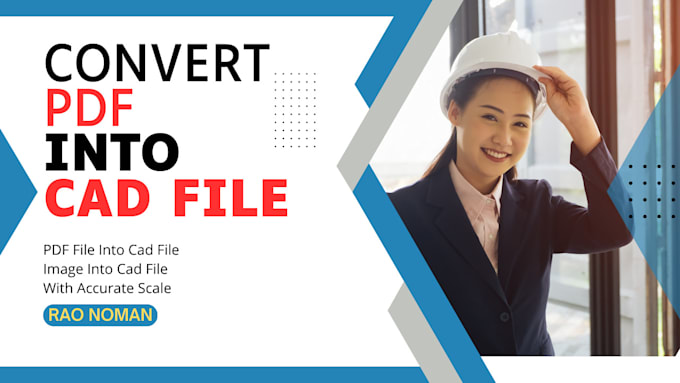 Do pdf file into cad dwg by Raonoman571 | Fiverr