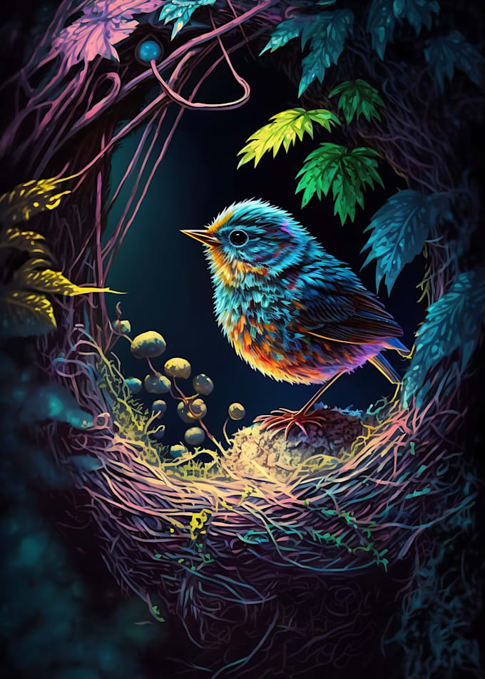 Create a neon style image with ai by Roffolo | Fiverr