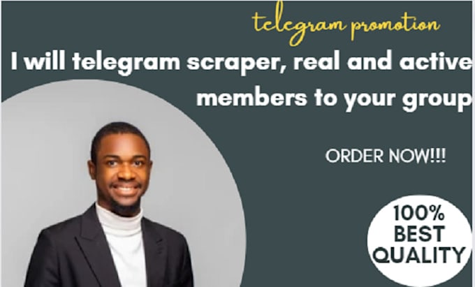 Telegram scraper, real and active members to your group by Galateem | Fiverr