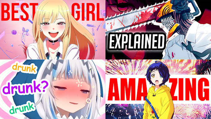 Design custom amazing eye catching anime youtube thumbnail by ...