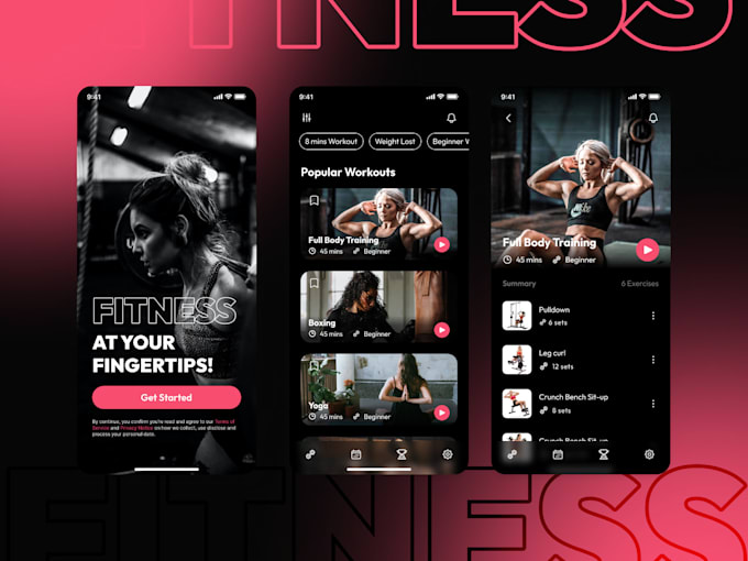 Create mobile app ui ux design by Jojuandesign | Fiverr