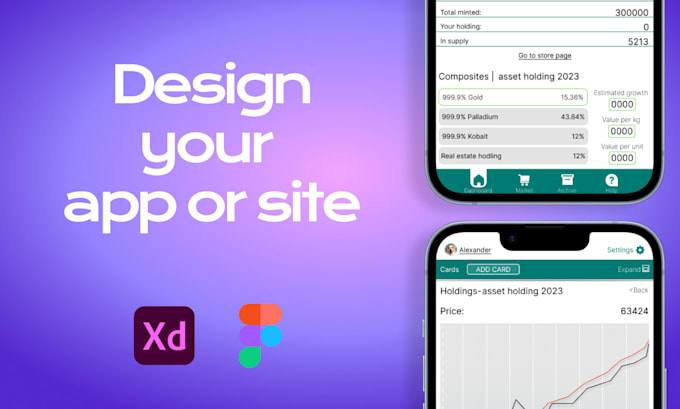 Create your app or website design prototype by Alexandermg2 | Fiverr