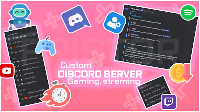 Create custom discord server by Pristorjs | Fiverr