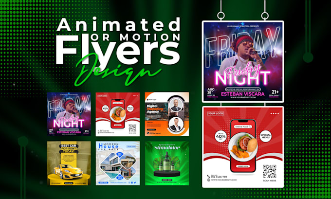 Design eye catching and engaging motion flyer by Knownstranger86 | Fiverr
