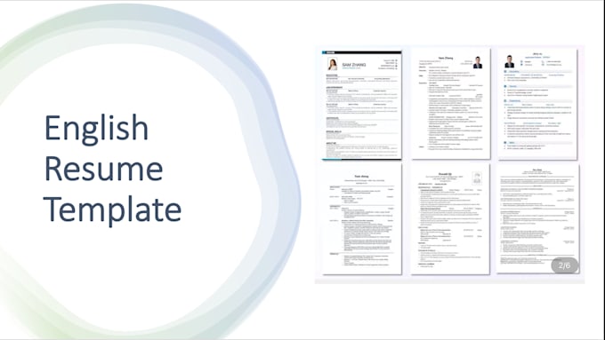 Deliver professional, ready to use resume, cv template by Joshua_ren ...