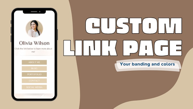 Create a custom link page for your brand by Deskofmommey | Fiverr