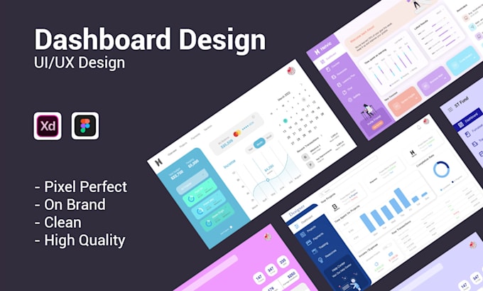 Do ui ux design, website, dashboard, mobile app ui ux design by Nadia_gallery | Fiverr