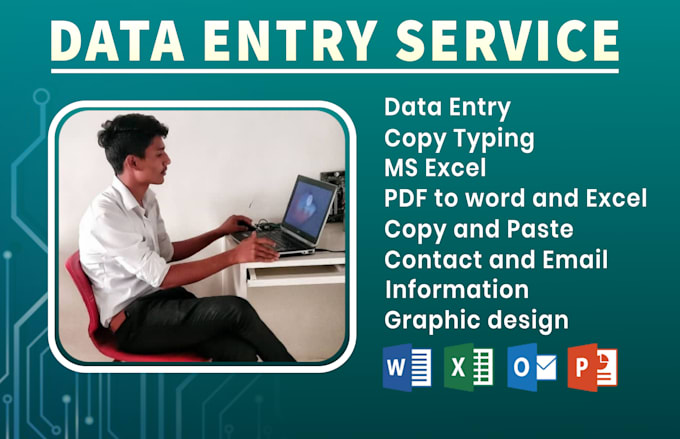 Do fastest data entry, copy paste, excel work , graphic design by ...