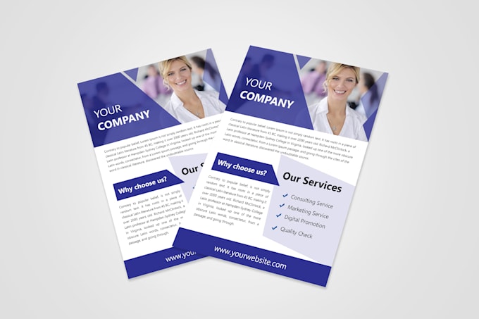 Do a professional flyer, leaflet brochure, or poster design by Gulam ...