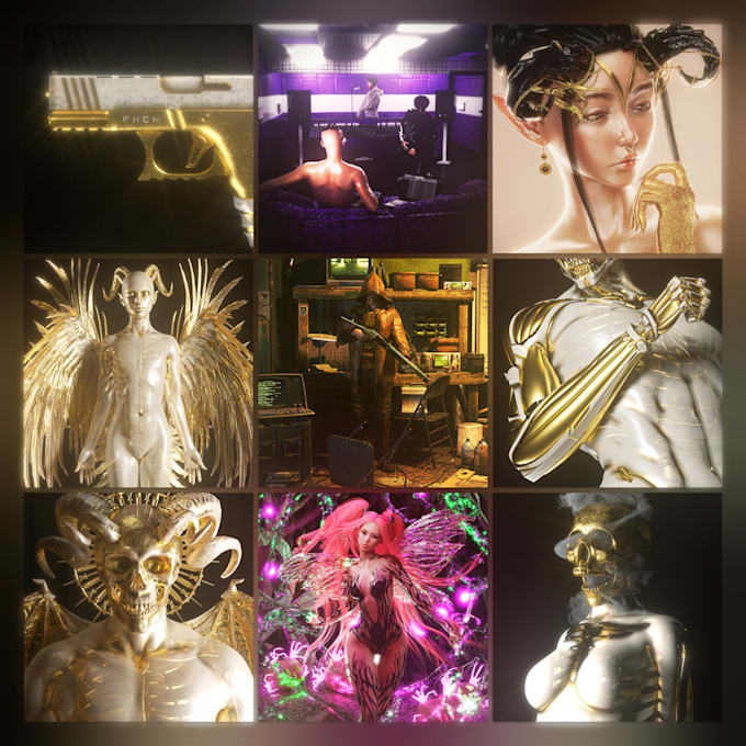 Embody your unrealistic fantasies in the world of 3d by Nikonaider | Fiverr