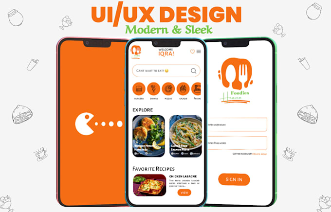 Design modern and sleek figma app for ios and android by Iqraaaakhan ...