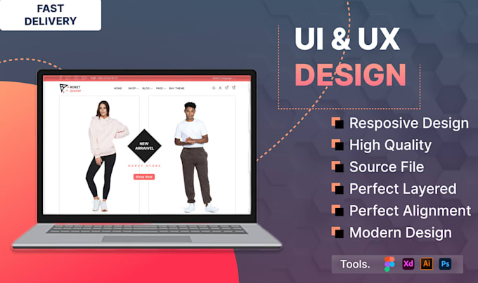 Do a modern ui ux landing page design on figma by Designersobuj30 | Fiverr