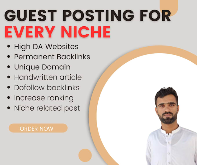 Provide dofollow niche relevant guest post backlinks for seo by ...