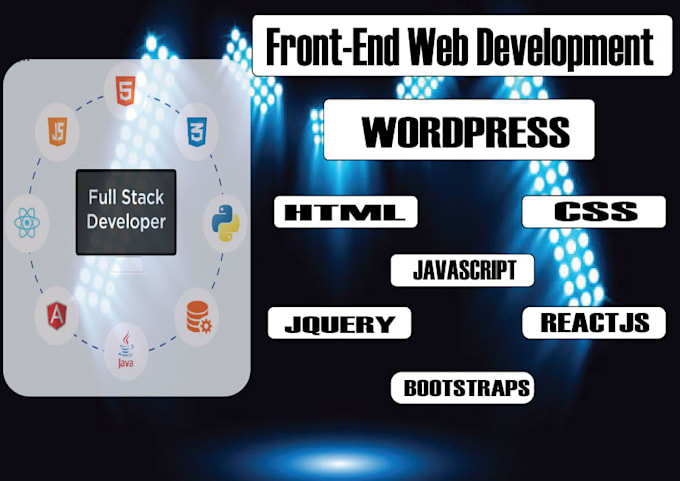 Be your front end web developer using html,css, bootstrap,js by ...