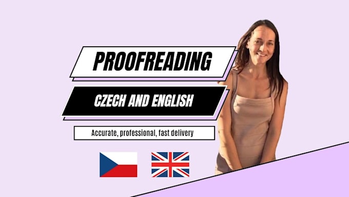 Proofread any czech and english documents by Michaelastefek | Fiverr