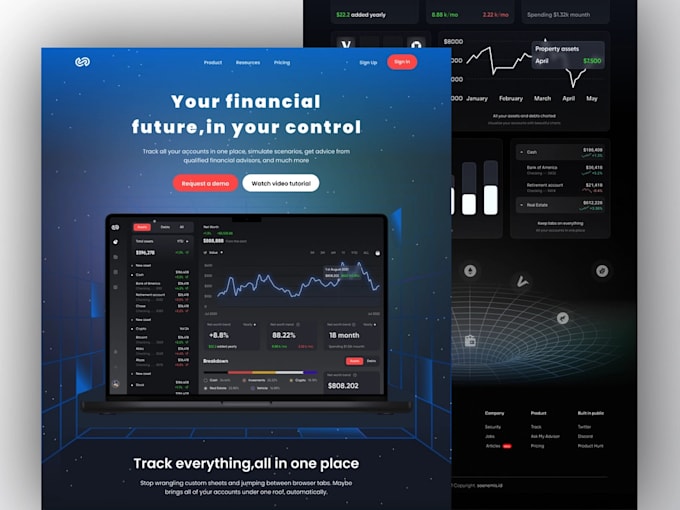 Do aesthetically and highly intuitive website ui ux design by ...