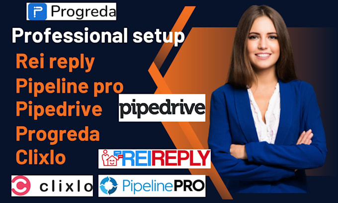 Setup rei reply pipeline pro, pipedrive clixlo clixli progreda ligna by Dominicprodigit | Fiverr