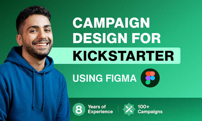 Design a crowdfunding campaign page for kickstarter using figma by Edharutyunyan | Fiverr