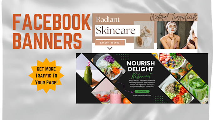 Create a facebook banner, cover photo design by Desireedestiny | Fiverr