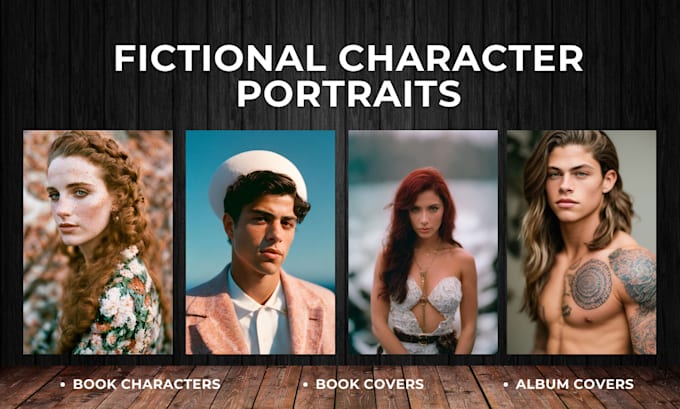 Create realistic portraits of fictional characters using ai by Queenniemyrvic | Fiverr