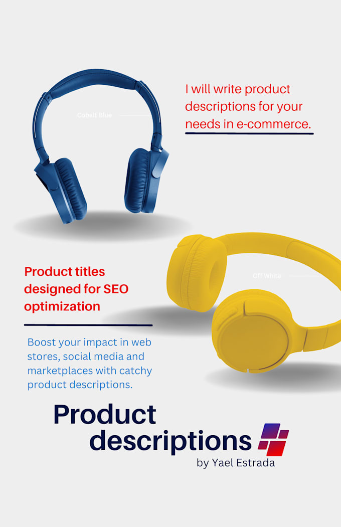 Write engaging product descriptions by Yaelestrada | Fiverr