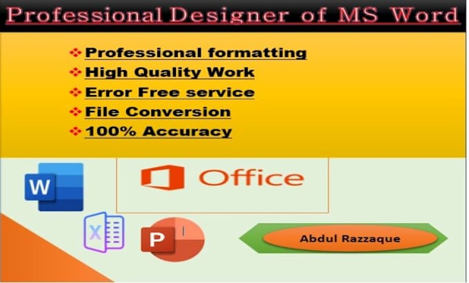 Be microsoft word documents creator, editor, and designer by ...